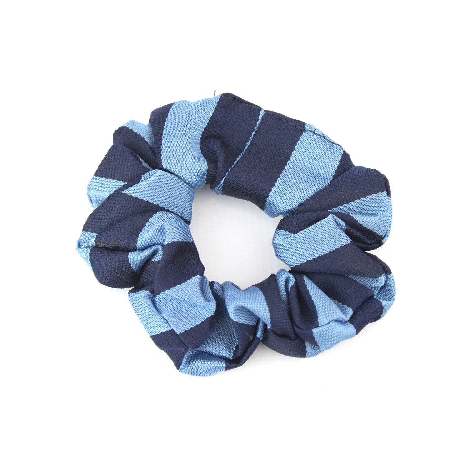 Retro School Scrunchie in Navy/Sky Broad Stripe – Brenda's Schoolwear